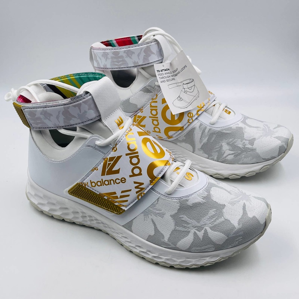 New Balance Lindor 1 Tf White Gold Floral Baseball Tu… - Gem